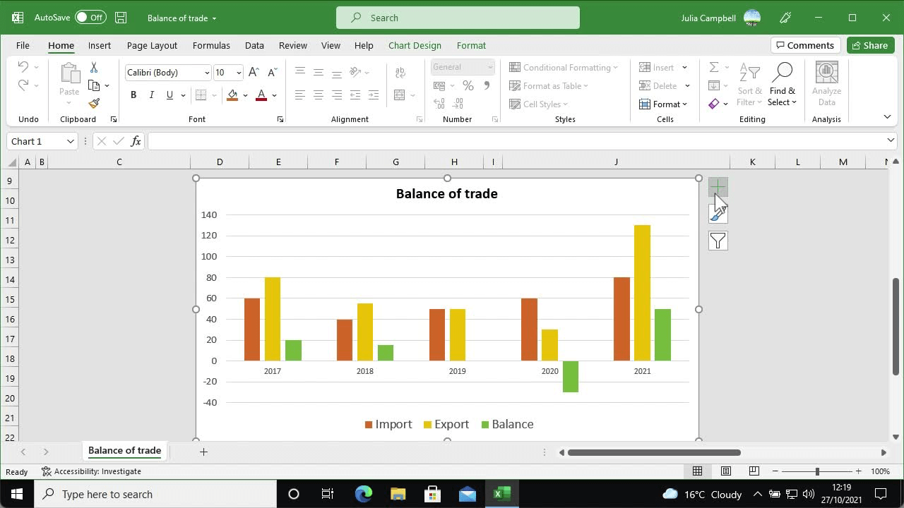 Excel 365 - Crearea diagramelor și graficelor - Docentix