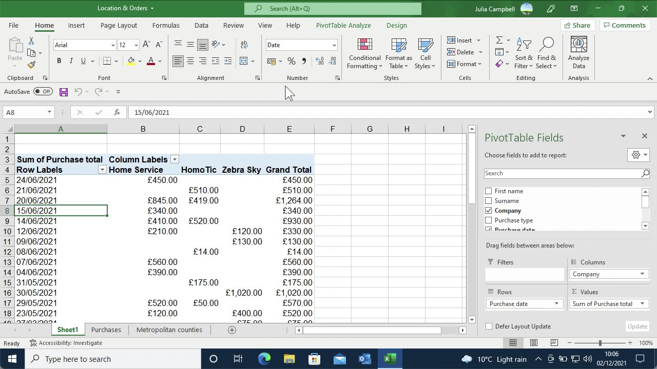 Excel 365 - Utilizarea tabelelor Excel - Docentix