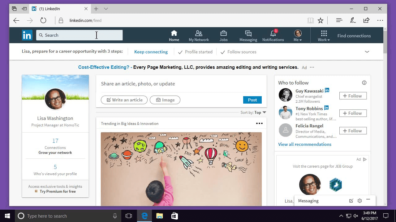 LinkedIn - Gestionarea contactelor și a conexiunilor - Docentix