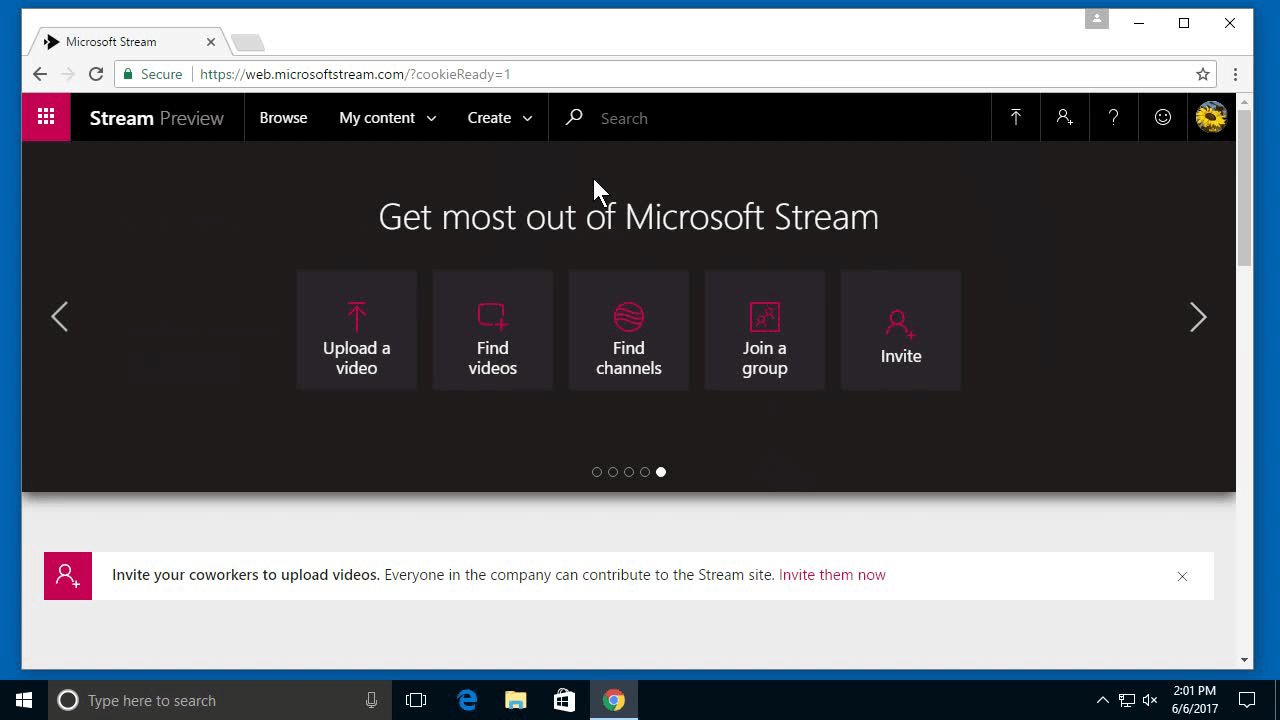 Microsoft Stream - Găsirea și vizualizarea videoclipurilor - Docentix