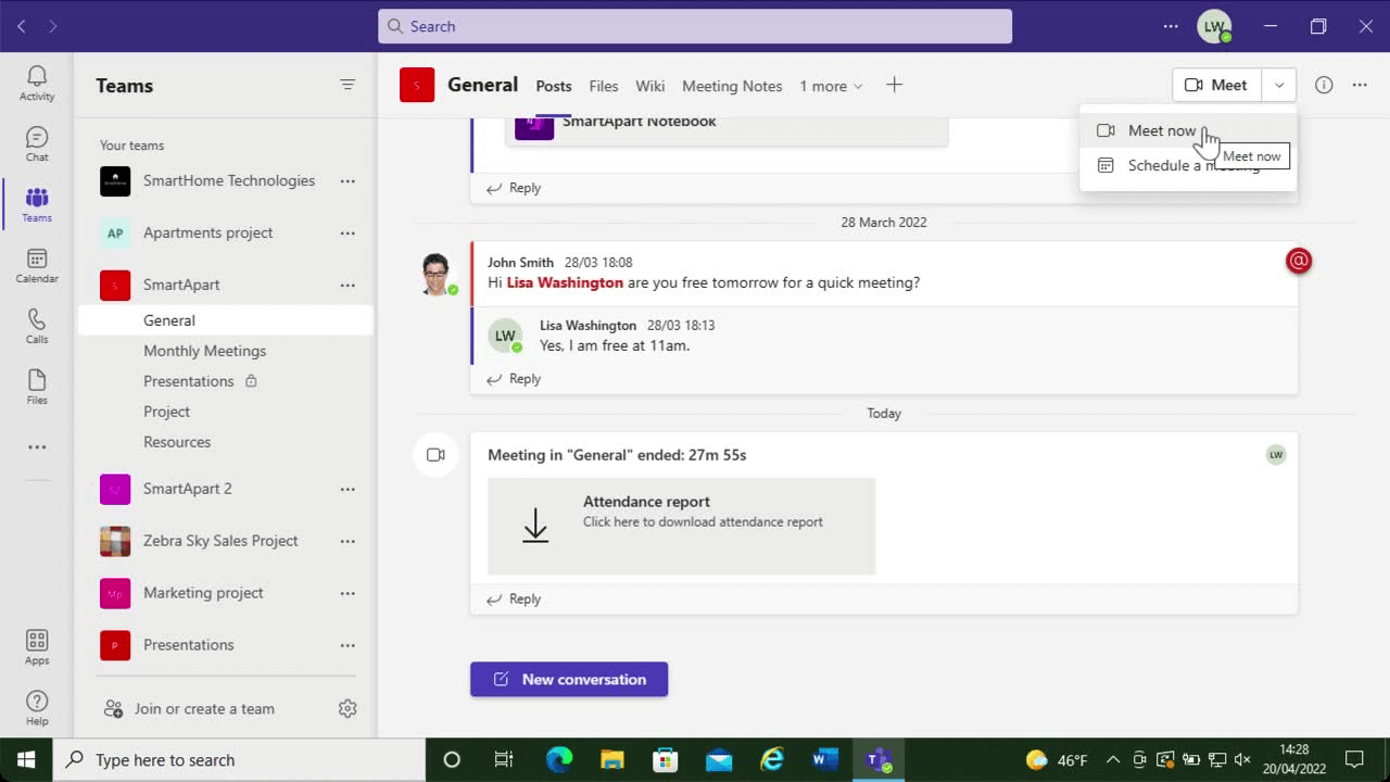 Microsoft Teams - Instrumente pentru apeluri și întâlniri - Docentix