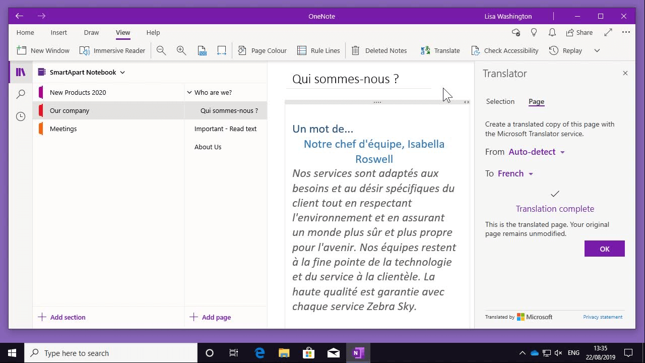 OneNote Windows 10 - Organizarea și gestionarea carnetelor - Docentix