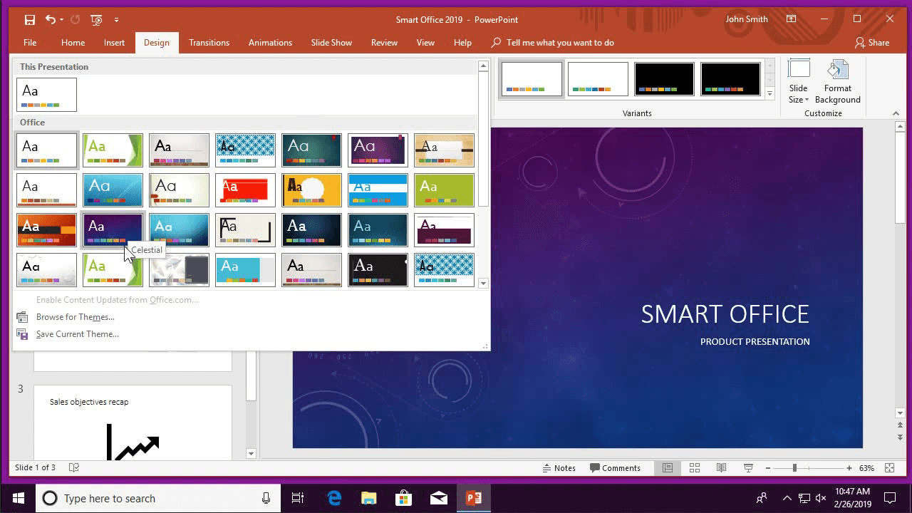 PowerPoint 2019 - Îmbunătățirea modelelor de prezentare - Docentix