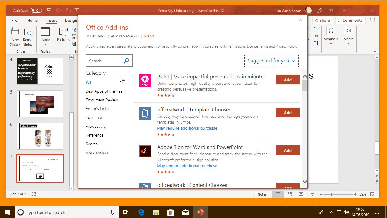PowerPoint 365 - Configurarea aplicației PowerPoint - Docentix