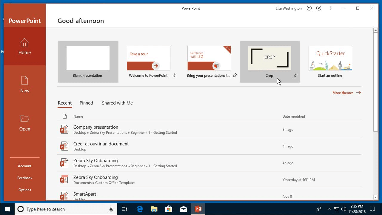 PowerPoint 365 - Primii pași în aplicația PowerPoint - Docentix